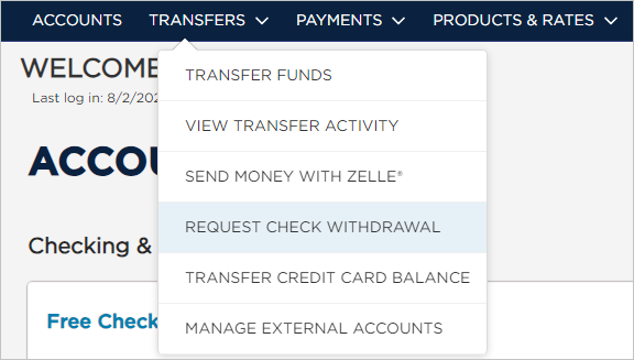 PenFed Online - How to Withdraw Funds
